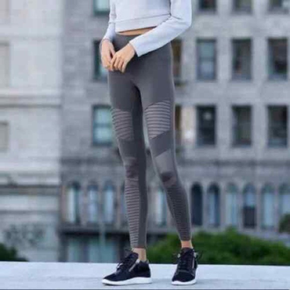 ALO Yoga | Pants & Jumpsuits | Alo Yoga Gray Moto Legging S | Poshmark